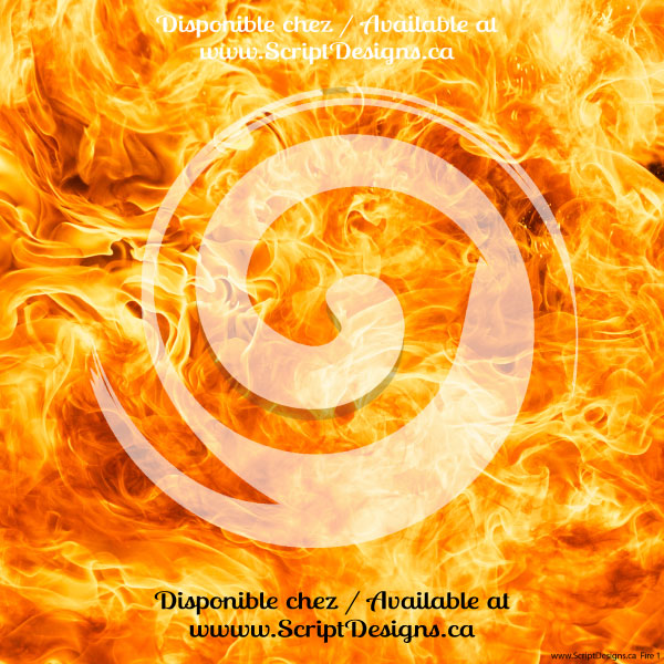Fire - Patterned HTV (10 different designs available) – ScriptDesigns Inc.