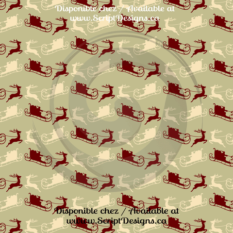 Cottage Christmas - Patterned HTV (12 Different designs available ...